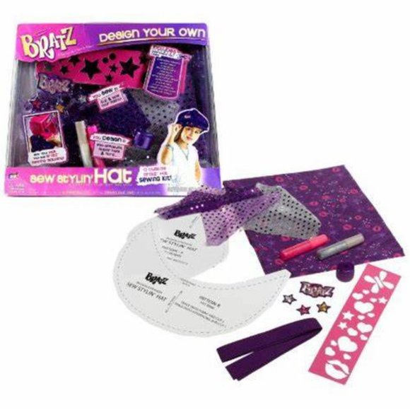 Bratz | Other | Bratz Design Your Own Sew Stylin Hat Custom Sewing Kit ...
